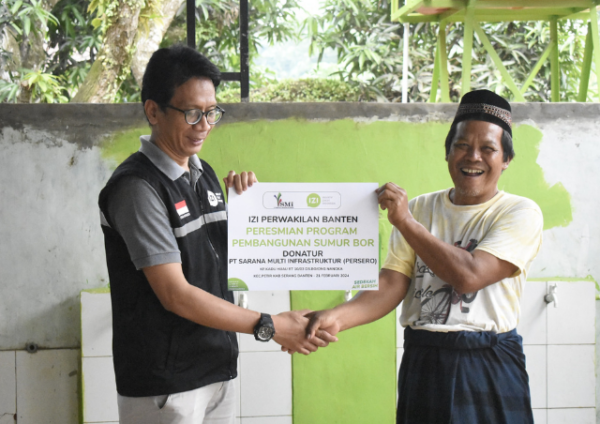 Sumur Bor PT SMI Diresmikan IZI Banten, Jamaah Masjid Al-Assa’adah dan Masyarakat Ikut Merasakan ...
